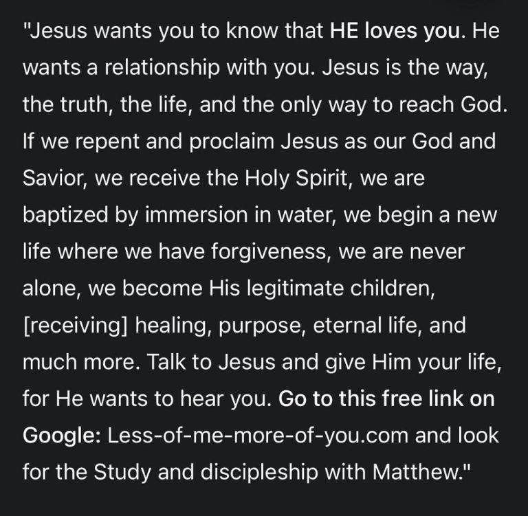Time to repent, 2026… – Less of me, more of You